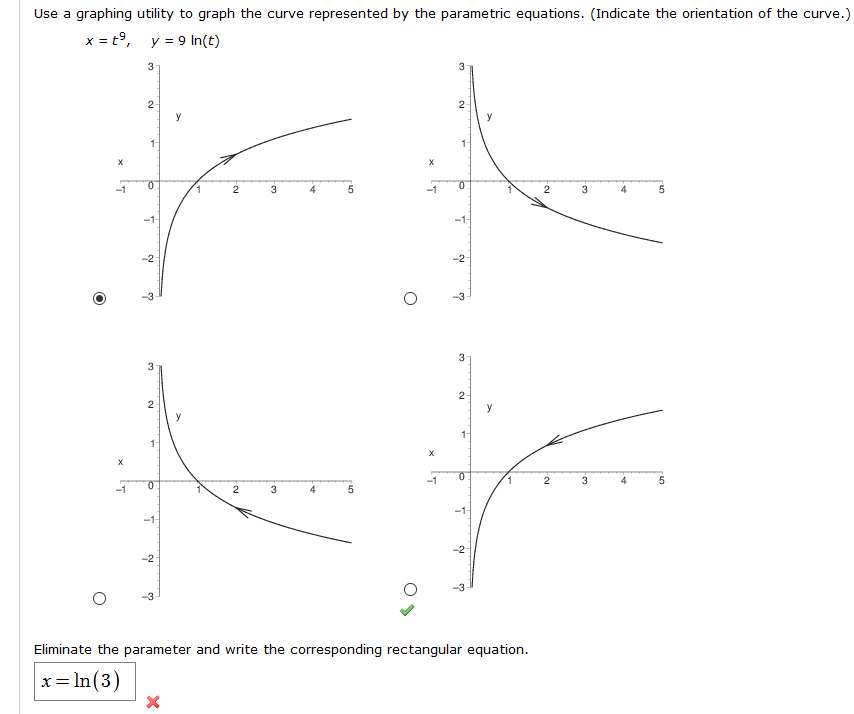 Solved Use a graphing utility to graph the curve represented | Chegg.com