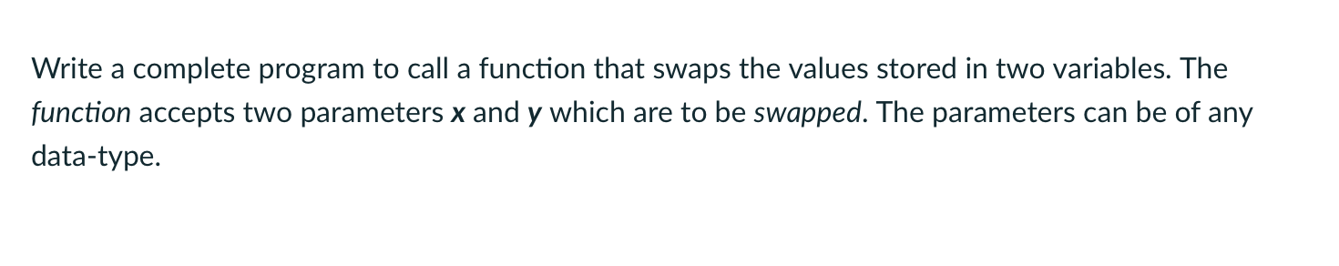 Solved Write a complete program to call a function that | Chegg.com