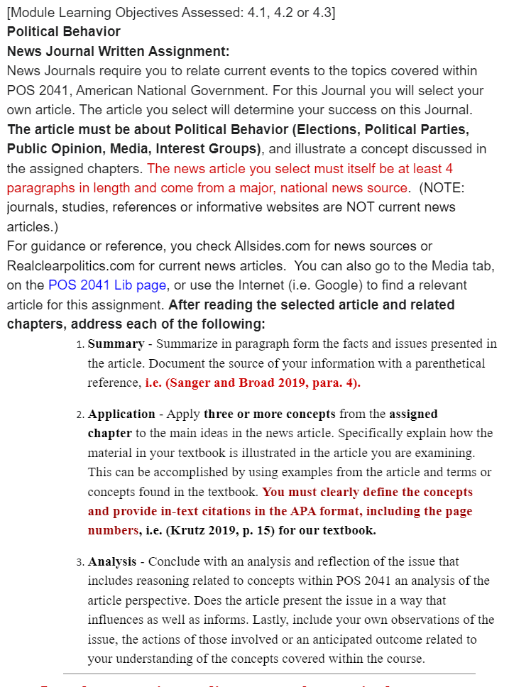 [Module Learning Objectives Assessed: 4.1, 4.2 or | Chegg.com