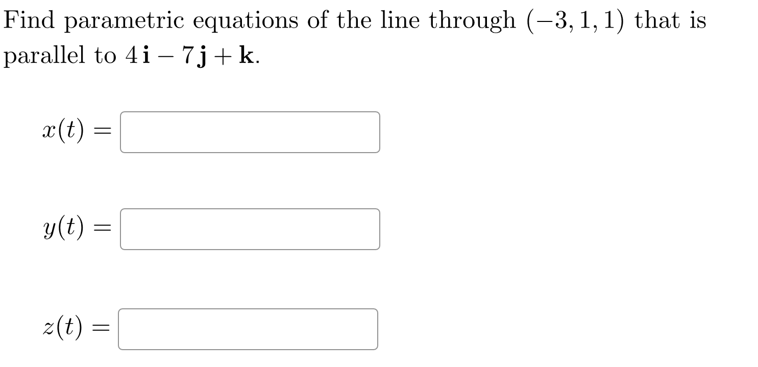 Solved Find parametric equations of the line through | Chegg.com