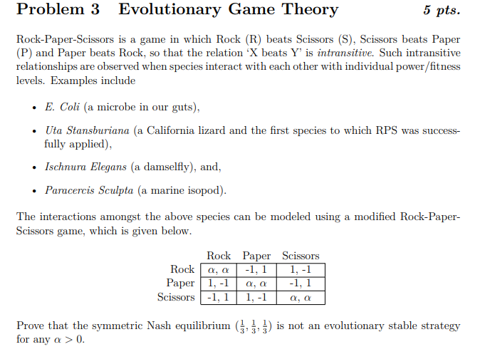 Solved Rock-Paper-Scissors is a game in which Rock (R) beats | Chegg.com