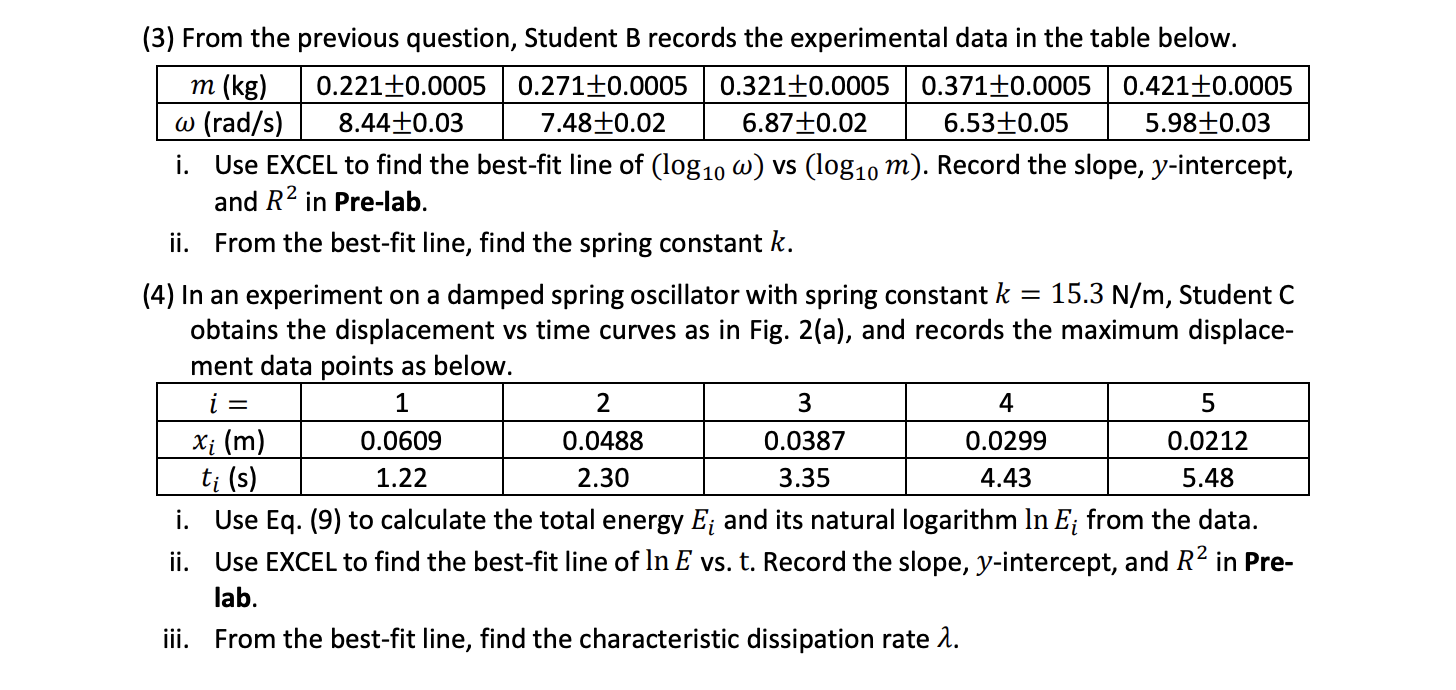 Solved (3) ﻿From the previous question, Student B records | Chegg.com