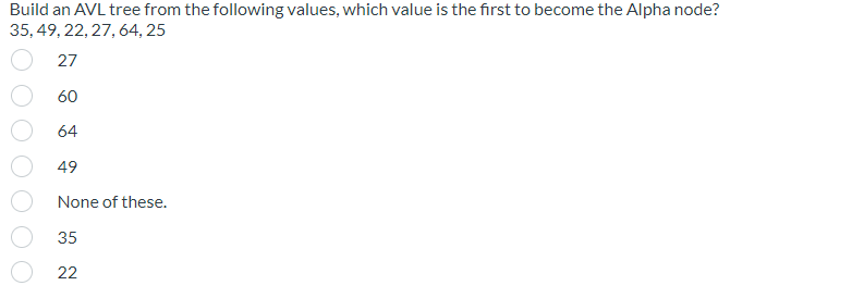 Solved Build an AVL tree from the following values, which | Chegg.com