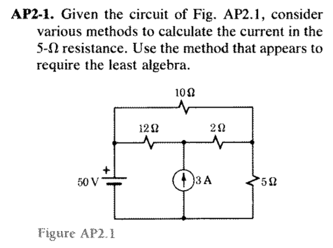 Solved AP2-1. Given the circuit of Fig. AP2.1, consider | Chegg.com