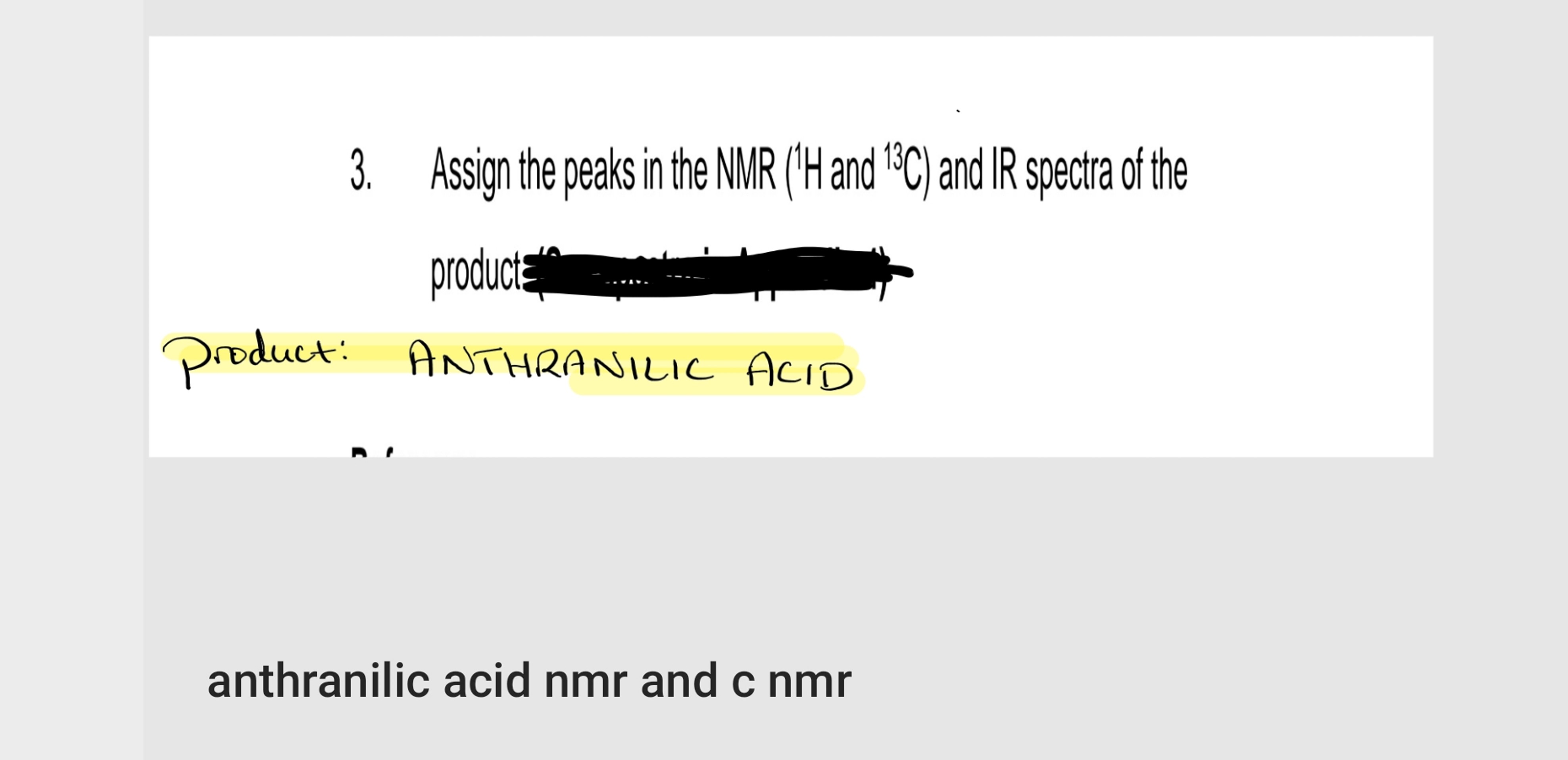 Assign the peaks in the NMR ( 1 - ﻿and ?13C ) ﻿and IR | Chegg.com