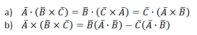 Solved Aˉ⋅(Bˉ×Cˉ)=Bˉ⋅(Cˉ×Aˉ)=Cˉ⋅(Aˉ×Bˉ)Aˉ×(Bˉ×Cˉ)=Bˉ(Aˉ⋅Bˉ)− | Chegg.com
