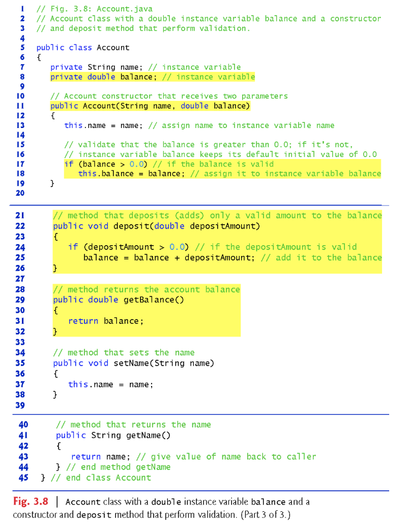Solved Fig 3 8 Account Class With A Double Instance