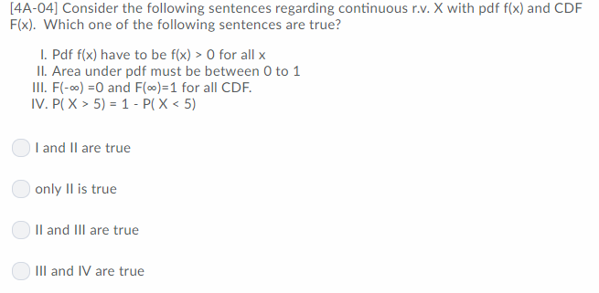 Solved 4A-04] Consider the following sentences regarding | Chegg.com