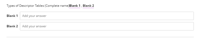 Solved Types Of Descriptor Tables Complete Nameblank 1 