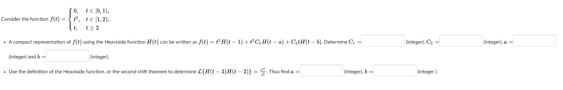 Solved Consider the function | Chegg.com