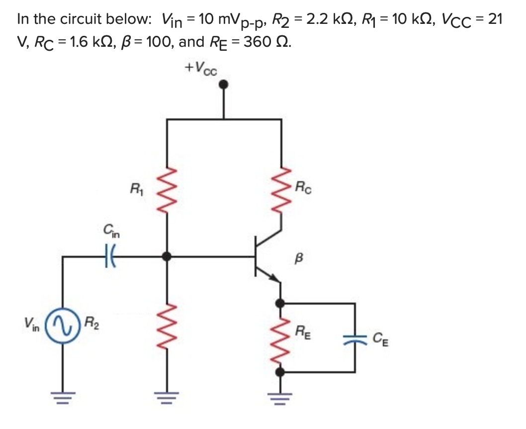 Solved A) Calculate the value of base voltage VB. B) | Chegg.com
