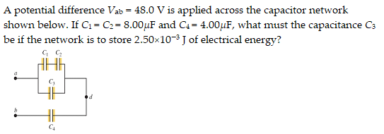 Solved A potential difference Vab = 48.0 V is applied across | Chegg.com