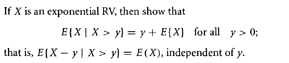 If x is an ﻿exponential RV , ﻿then show | Chegg.com