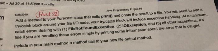 Solved Java Programming Project 3 Part 1 60 Create A 1022