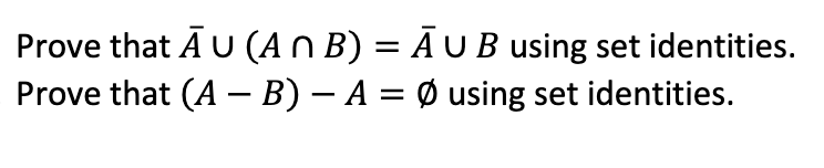Solved ∀x(P(x)→(Q(x)∧S(x))Prove that Aˉ∪(A∩B)=Aˉ∪B using set | Chegg.com