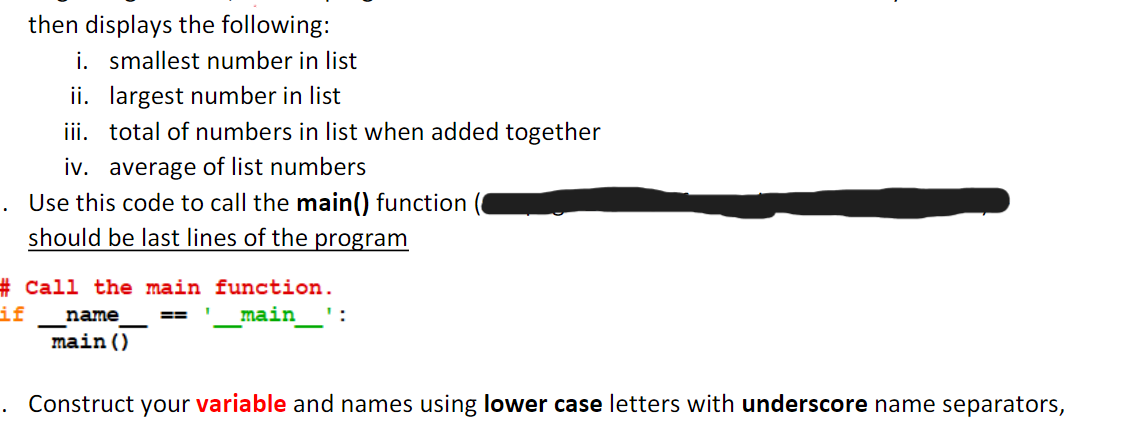 Solved then displays the following: i. smallest number in | Chegg.com