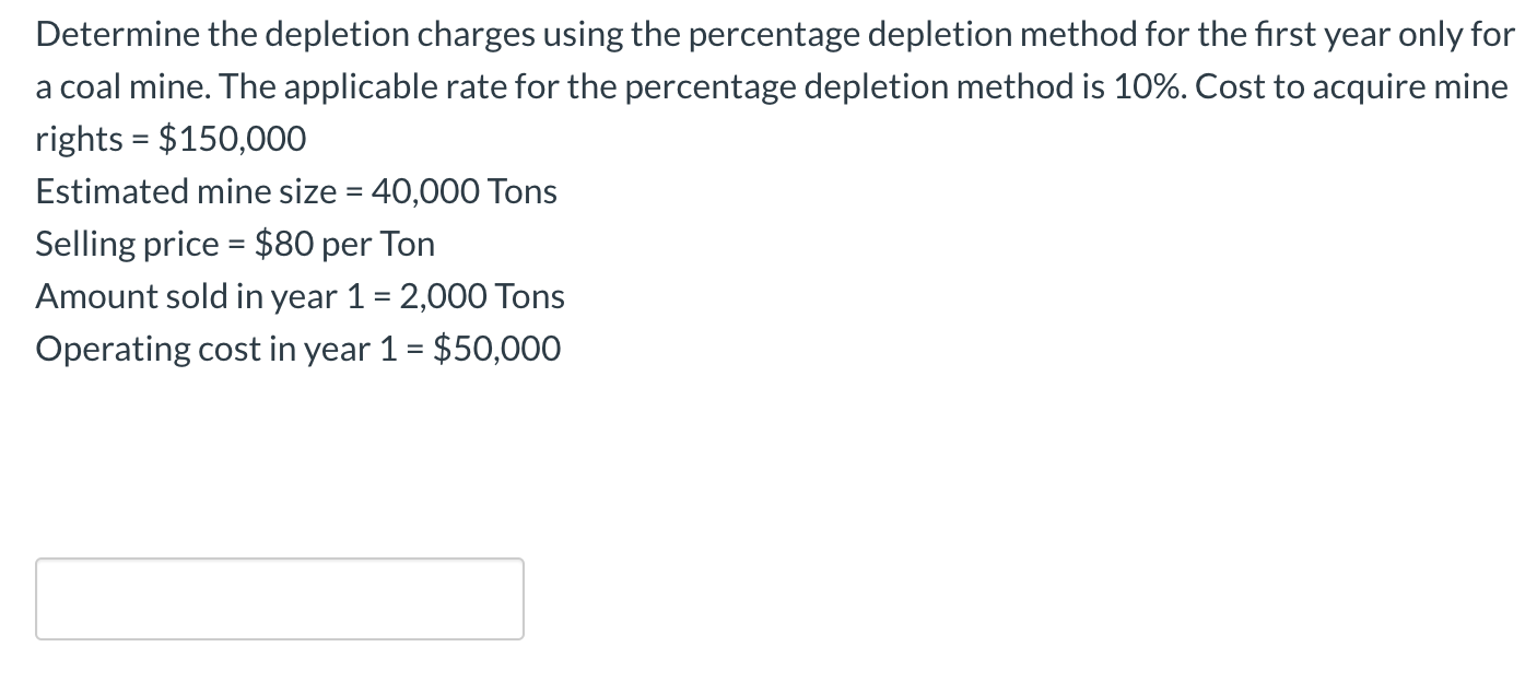 Solved Determine the depletion charges using the percentage | Chegg.com
