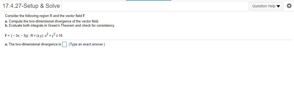 Solved 17.4.27-Setup & Solve Question Help Consider the | Chegg.com
