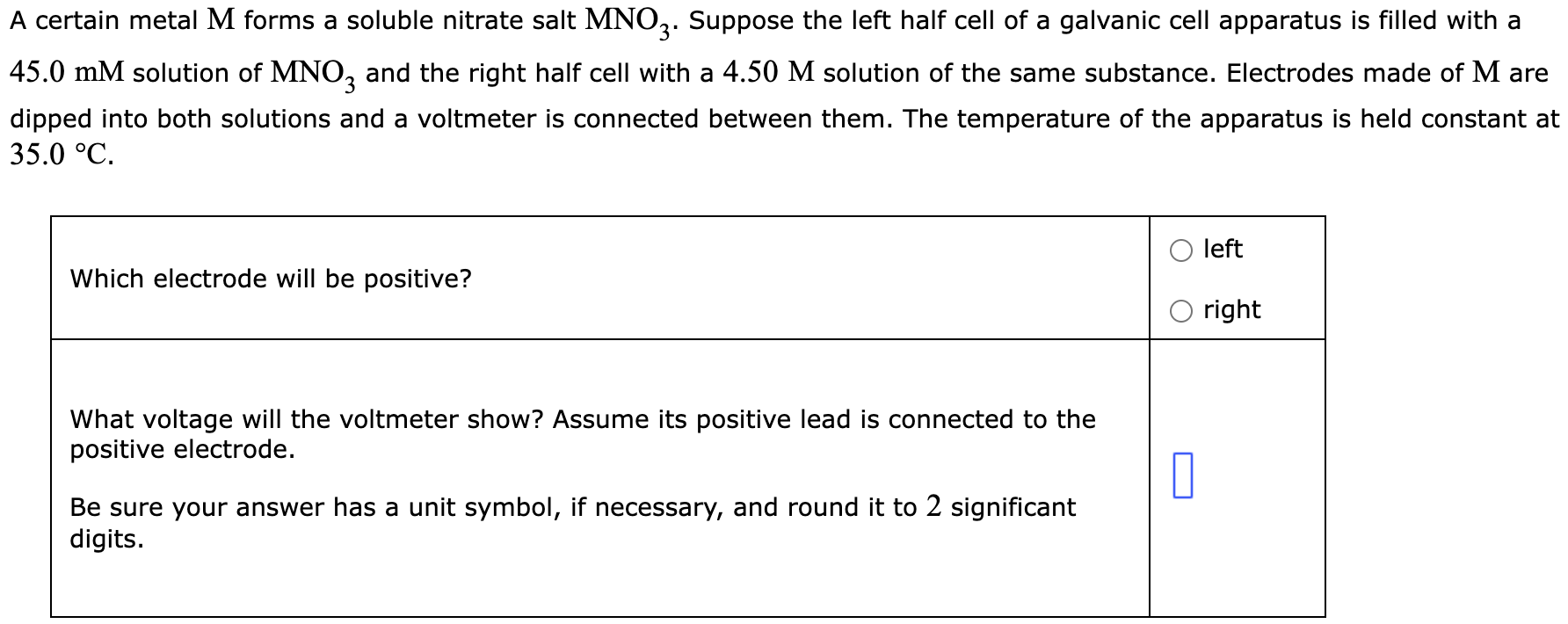 Solved A certain metal M forms a soluble nitrate salt MNO3. | Chegg.com