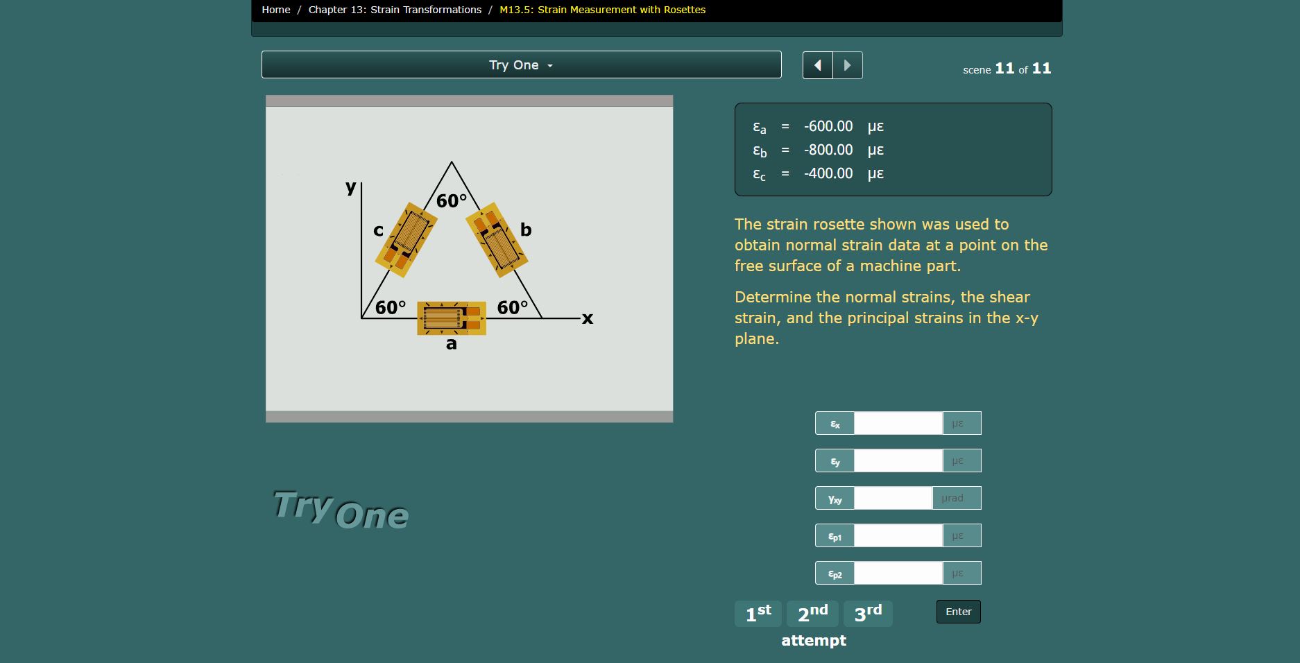 Solved Strain Transformations, fill in the blansk please | Chegg.com