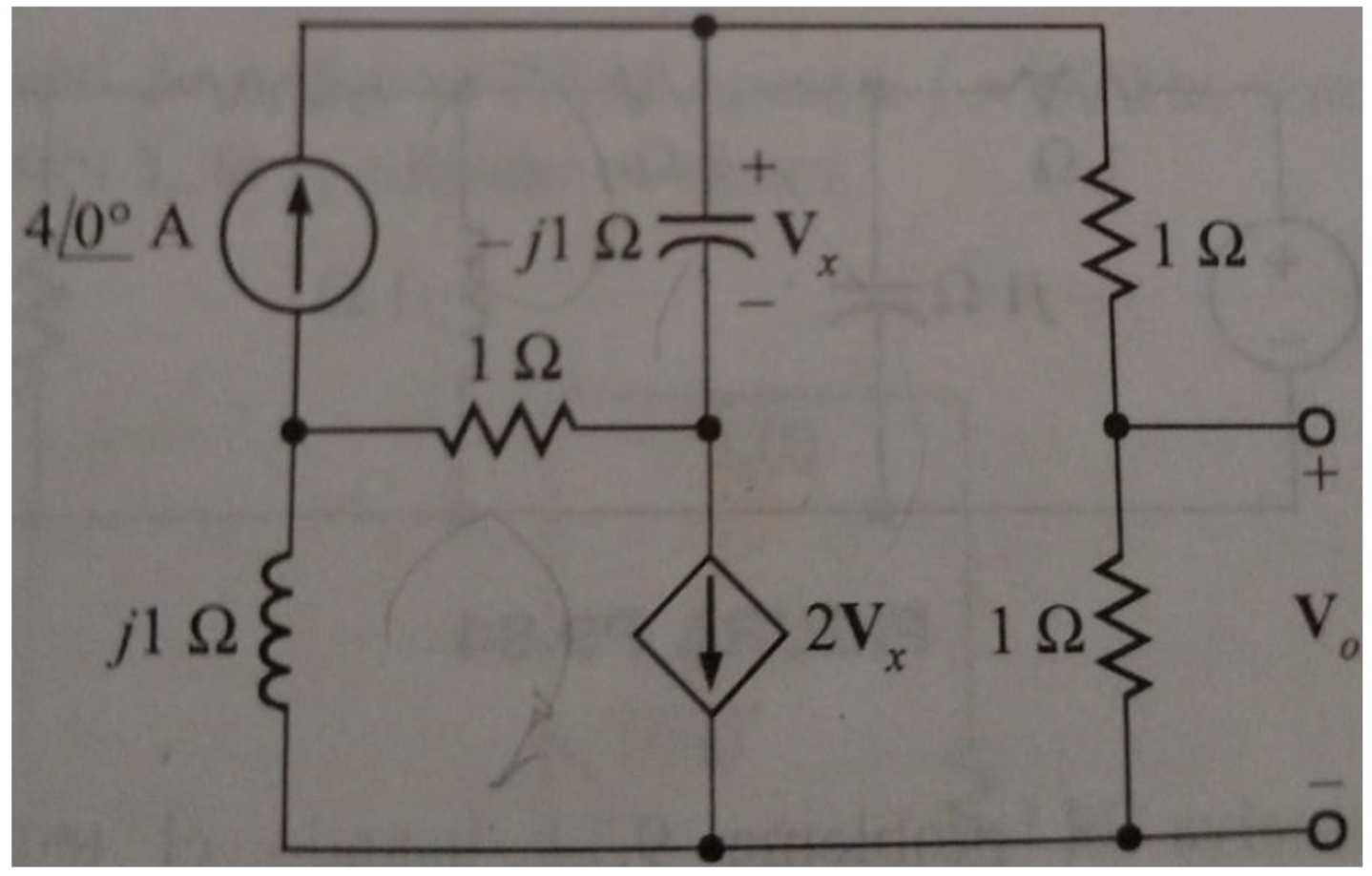 Solved 5. Find V0 in the circuit shown below using the | Chegg.com