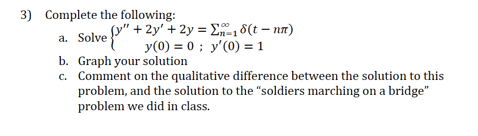 Complete the following: a. Solve | Chegg.com