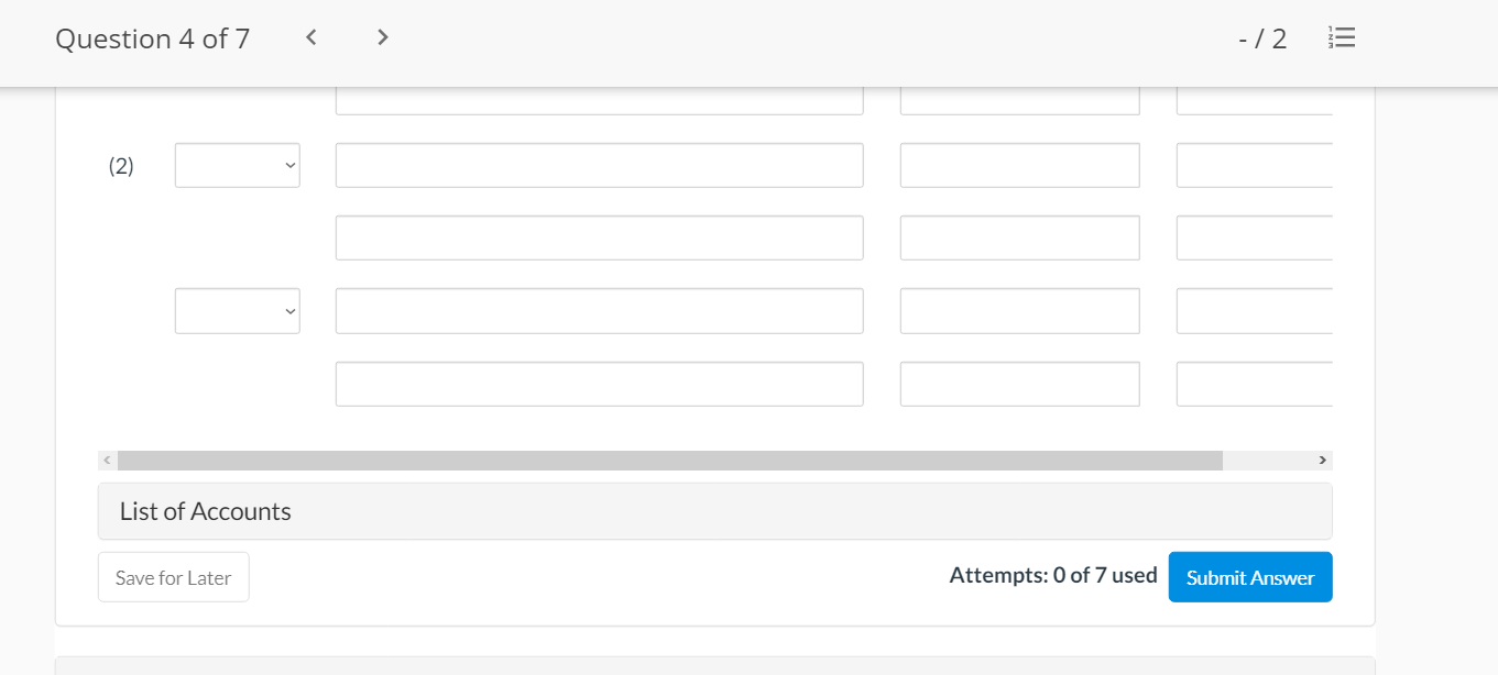 Solved Question 4 of 7