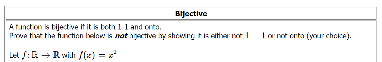 Solved Bijective A function is bijective if it is both 1-1 | Chegg.com