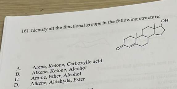 Solved Identify all the functional groups in th following | Chegg.com
