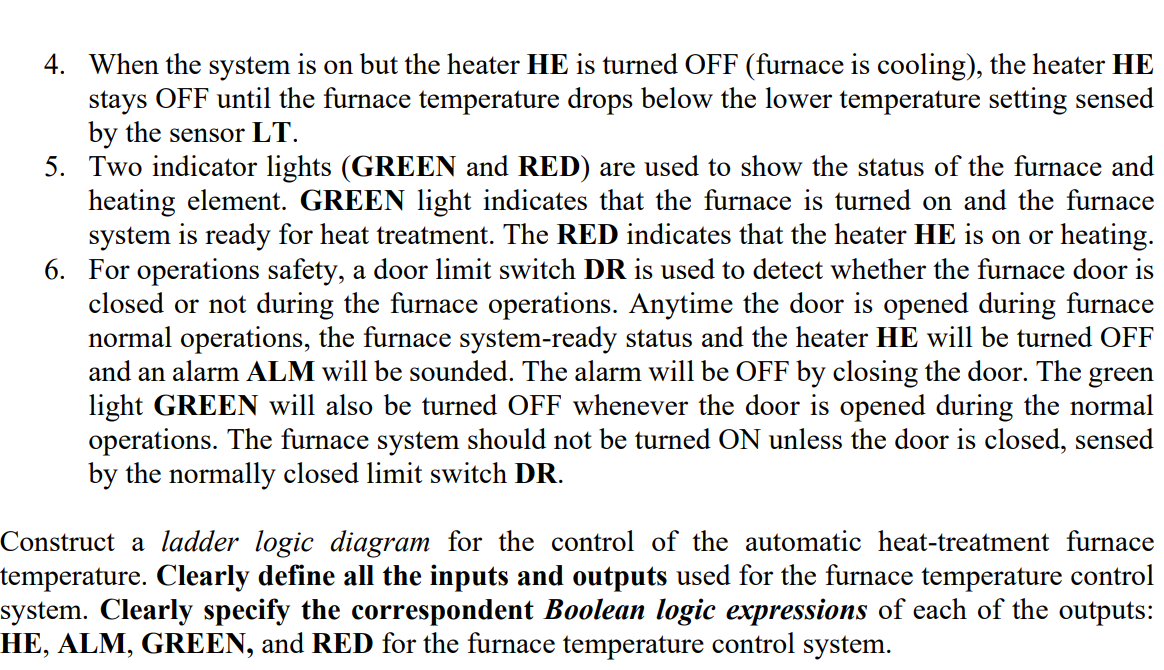 Solved You are asked to design a programmable logic control | Chegg.com
