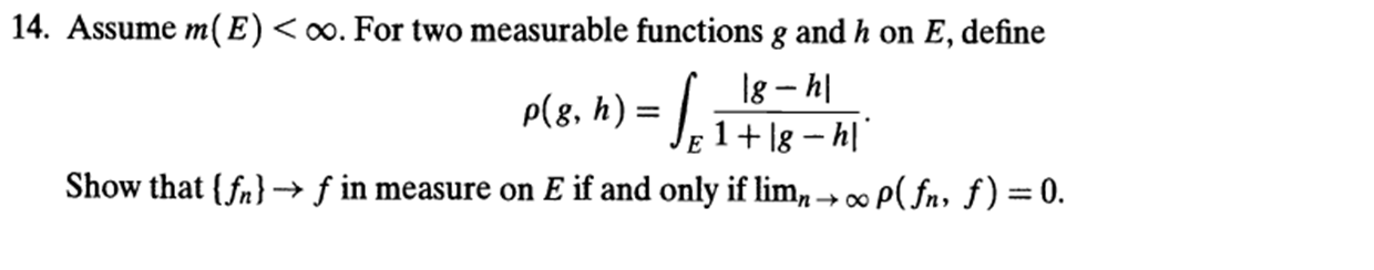 Solved 14. Assume m(E)