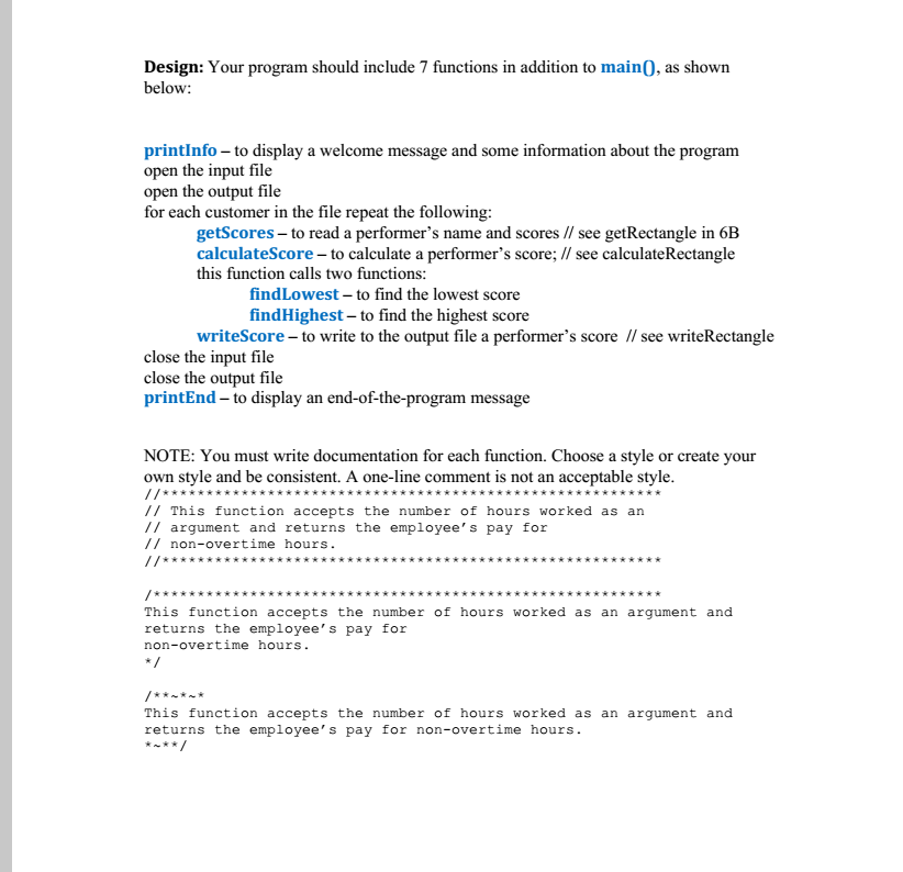 Solved Project Performers A particular talent competition | Chegg.com