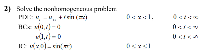 Solved a) Use the method of separation of variables to solve | Chegg.com