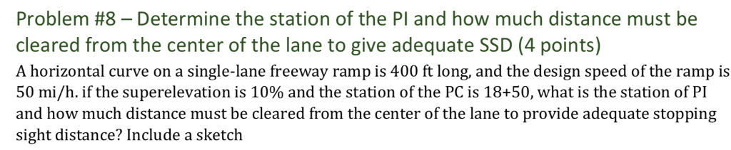 Solved Problem #8-Determine the station of the PI and how | Chegg.com