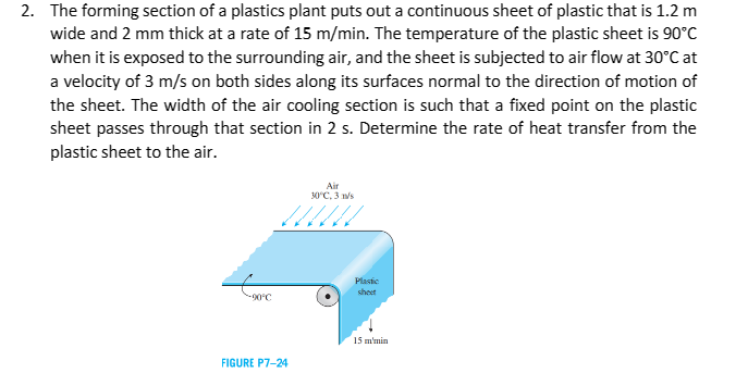 Solved 2. The forming section of a plastics plant puts out a | Chegg.com