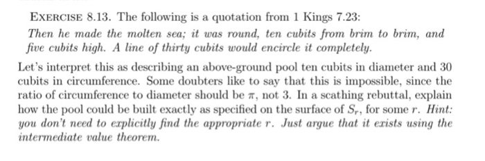 Solved ExERCISE 8.13. The following is a quotation from 1 | Chegg.com
