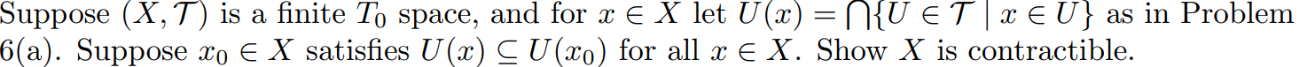 Solved A topological space X is contractible if there is | Chegg.com