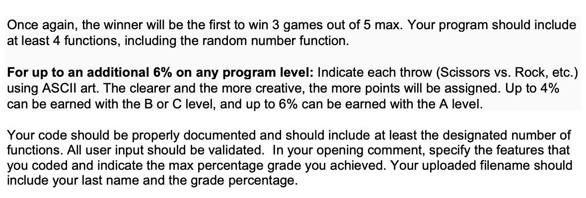 Solved Please answer in C++, and complete all levels up to | Chegg.com