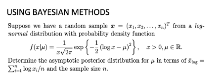 Solved USING BAYESIAN METHODS Suppose we have a random | Chegg.com
