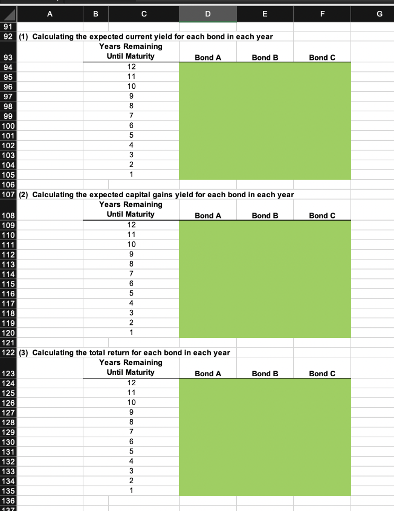 d. Calculating the price of each bond 1 year from | Chegg.com