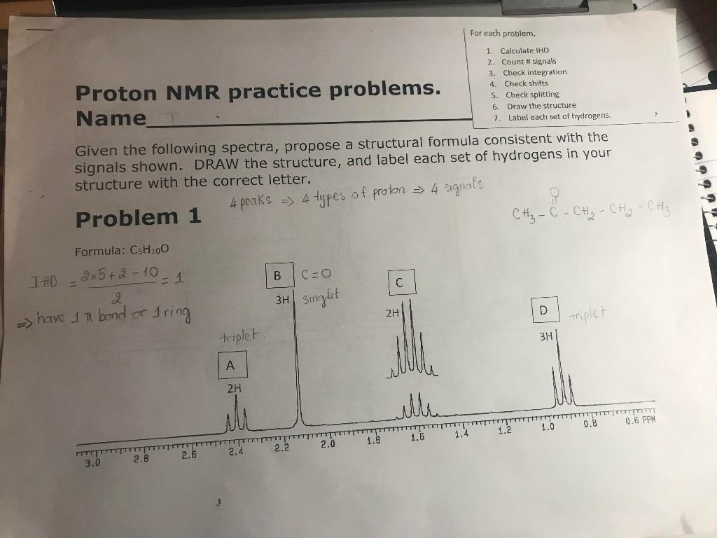 Solved For each problem: calculate IHD, count # signals, | Chegg.com