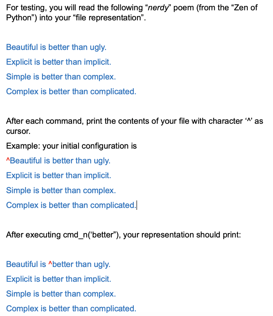 Double linked list implementation for text editor, | Chegg.com