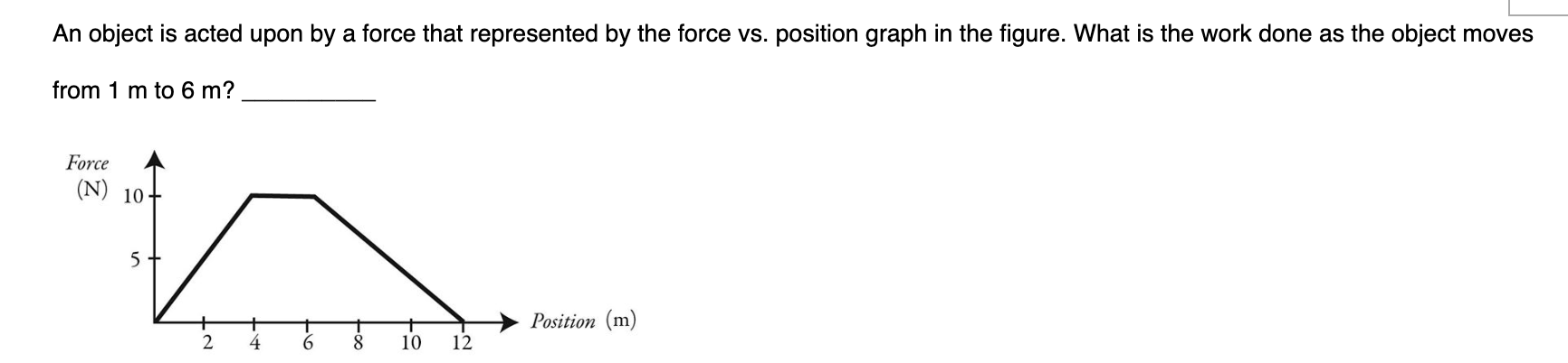 Solved An Object Is Acted Upon By A Force That Represented