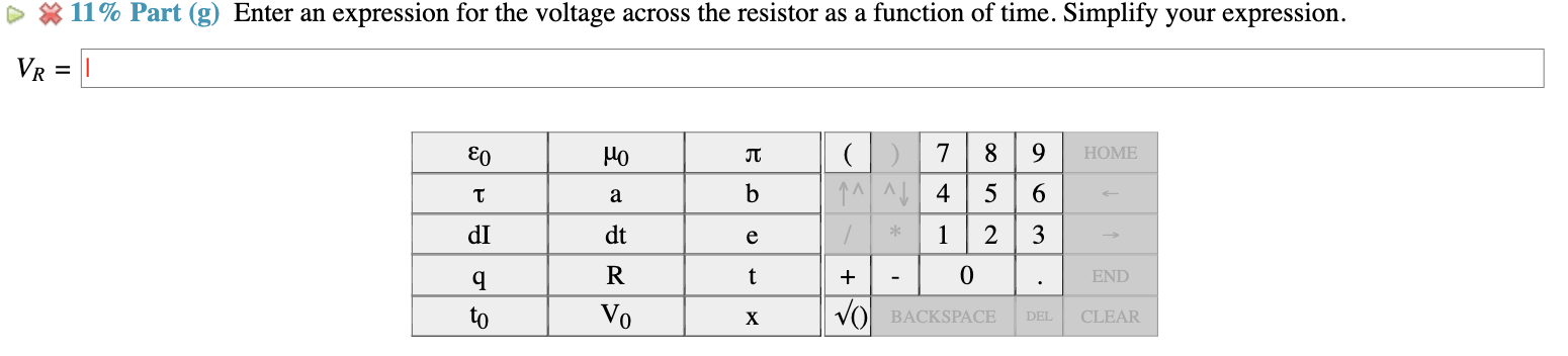 Solved (5\%) Problem 13: Increasing Current in an LR | Chegg.com