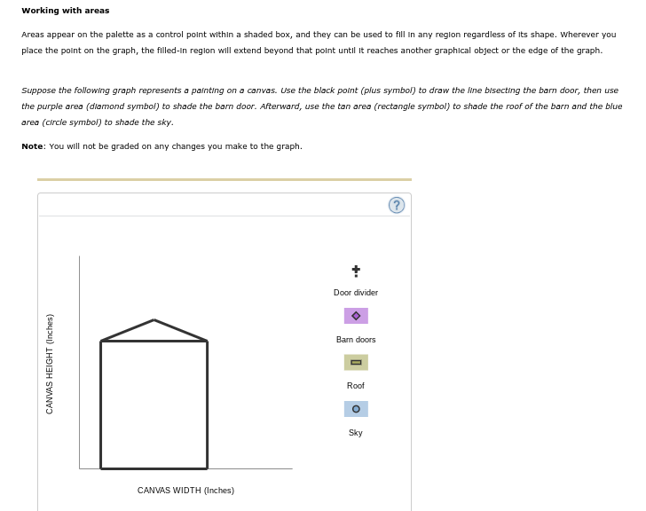 Solved Working with areas Areas appear on the palette as a | Chegg.com