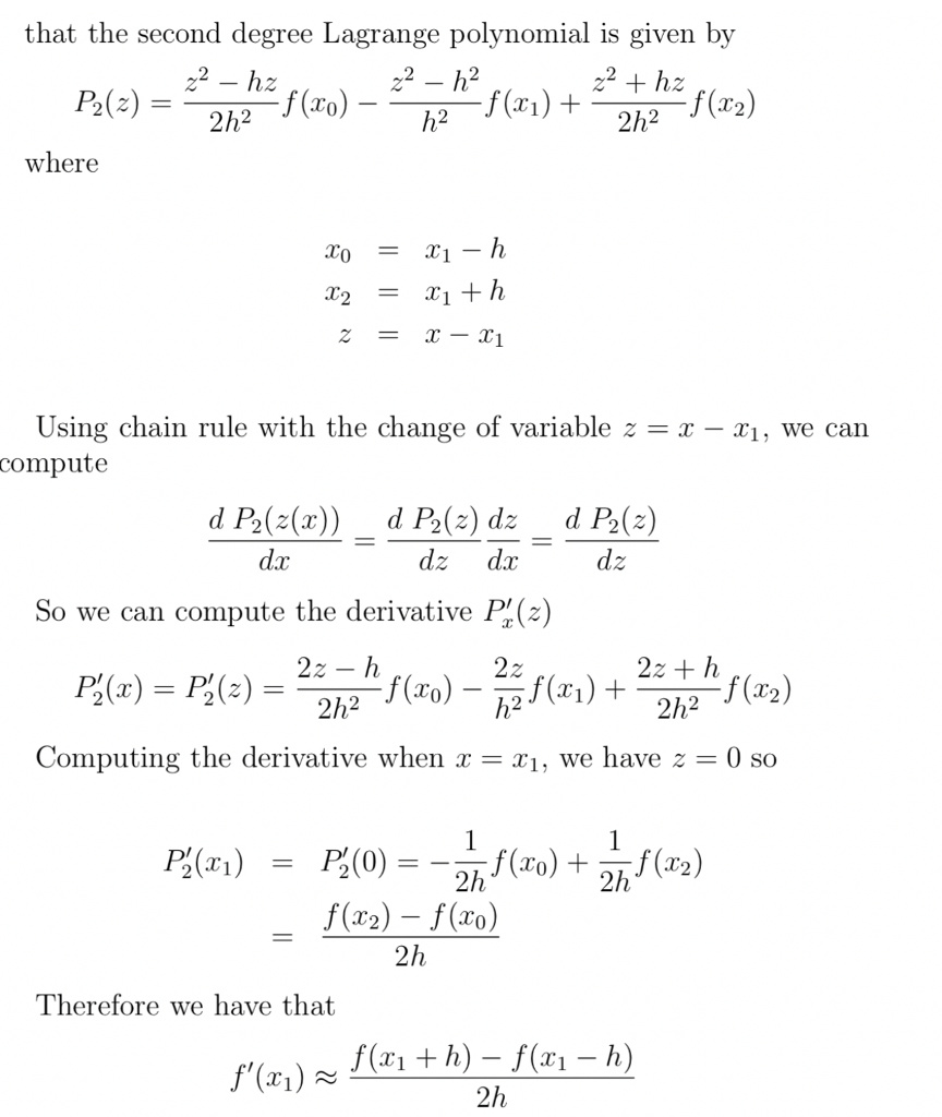 Solved How can i use lagrange polynomials to get third | Chegg.com