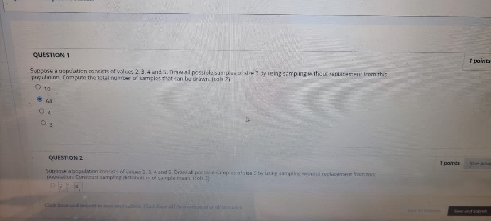 Solved Suppose a population consists of values 2, 3,4 and 5. | Chegg.com Solved Suppose a population consists of values 2, 3,4 and 5. | Chegg.com
