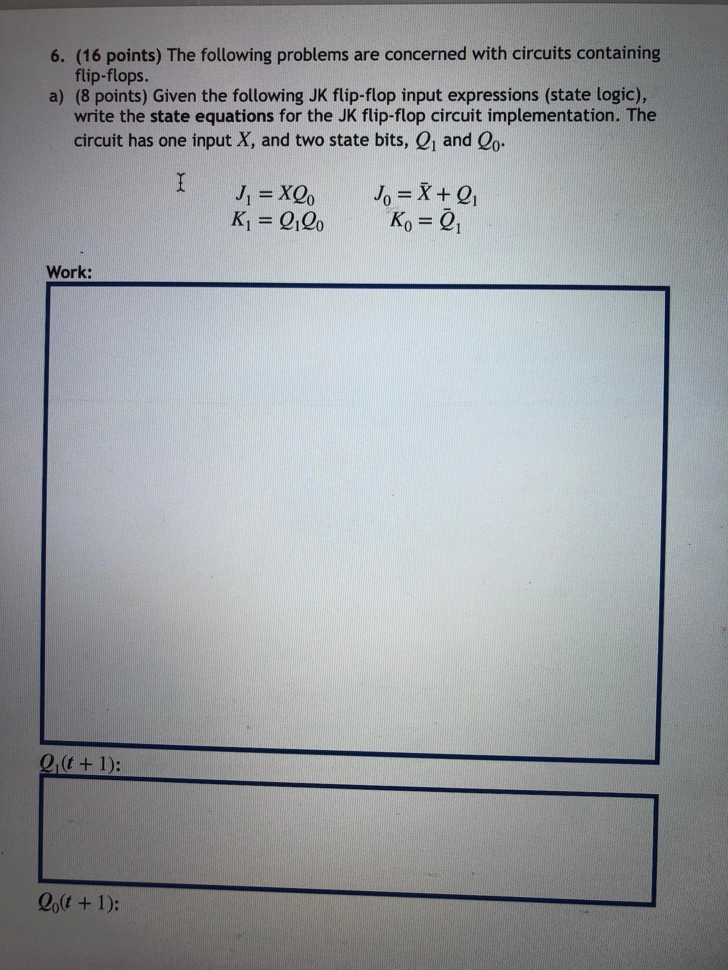 Solved 6. (16 points) The following problems are concerned | Chegg.com