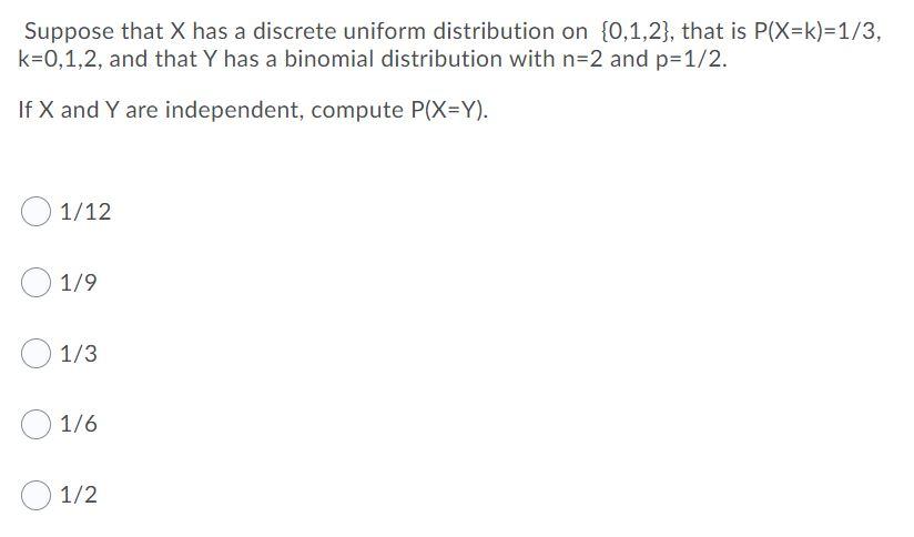 Solved Suppose that X has a discrete uniform distribution on | Chegg.com