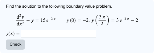 Solved Find the solution to the following boundary value | Chegg.com